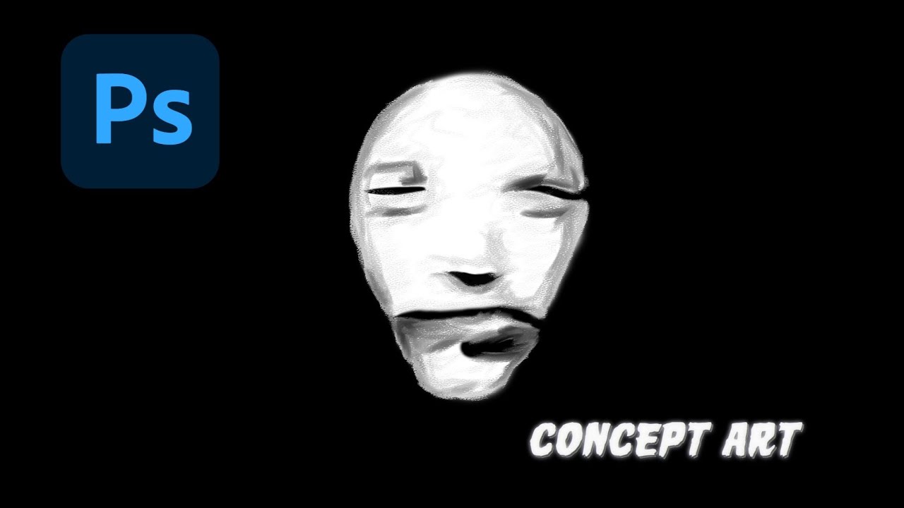 CONCEPT ART in Adobe Photoshop (PC) - YouTube
