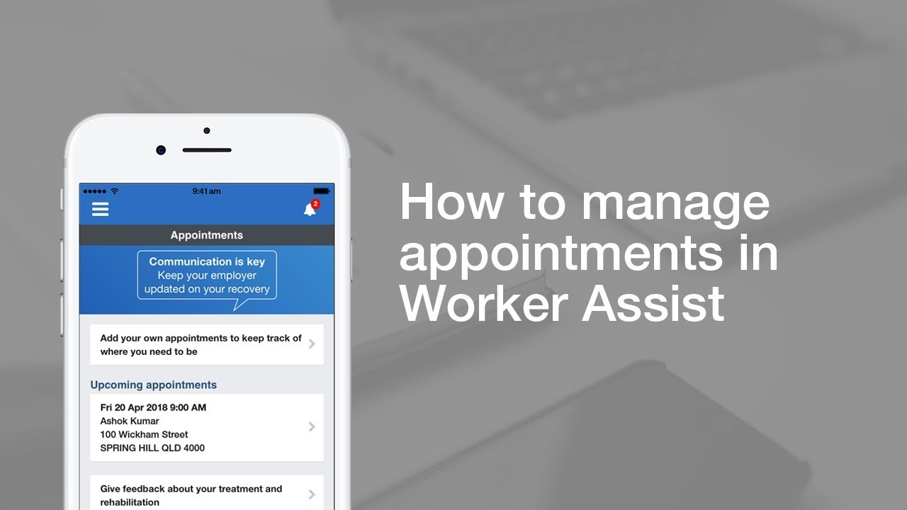 Worker Assist - manage appointments - YouTube