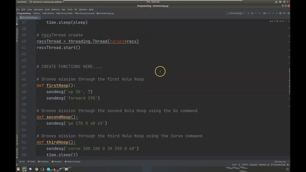 Tello Drone Competition - Programming & Application Walkthrough - YouTube