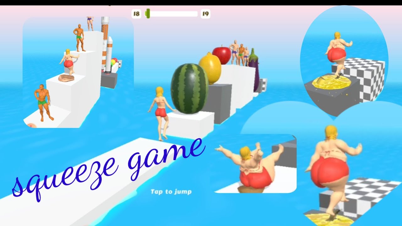 Squeeze girl game all levels HD version - YouTube