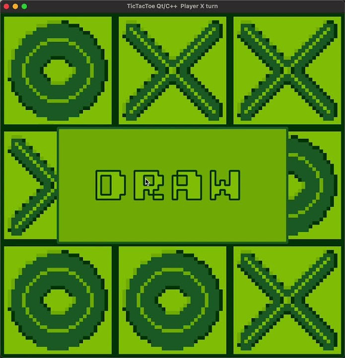Tic Tac Toe Qt/C++ - YouTube