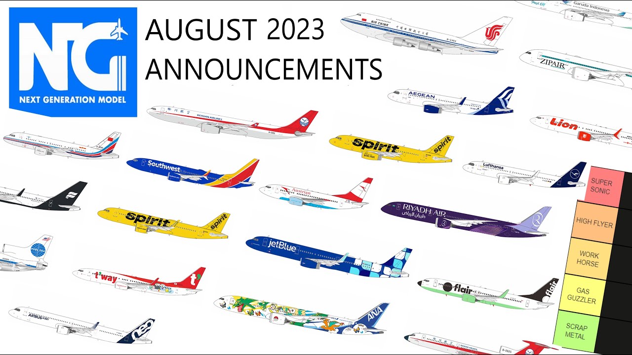 Ranking NG Models August 2023 Announcements - A massive 43 Models ...