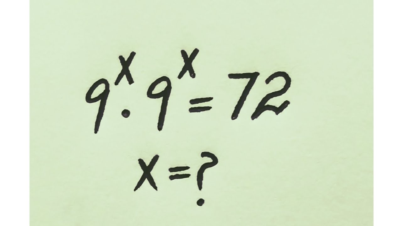 Japanese l can you solve?? l Olympiad Math Exponential Problem - YouTube