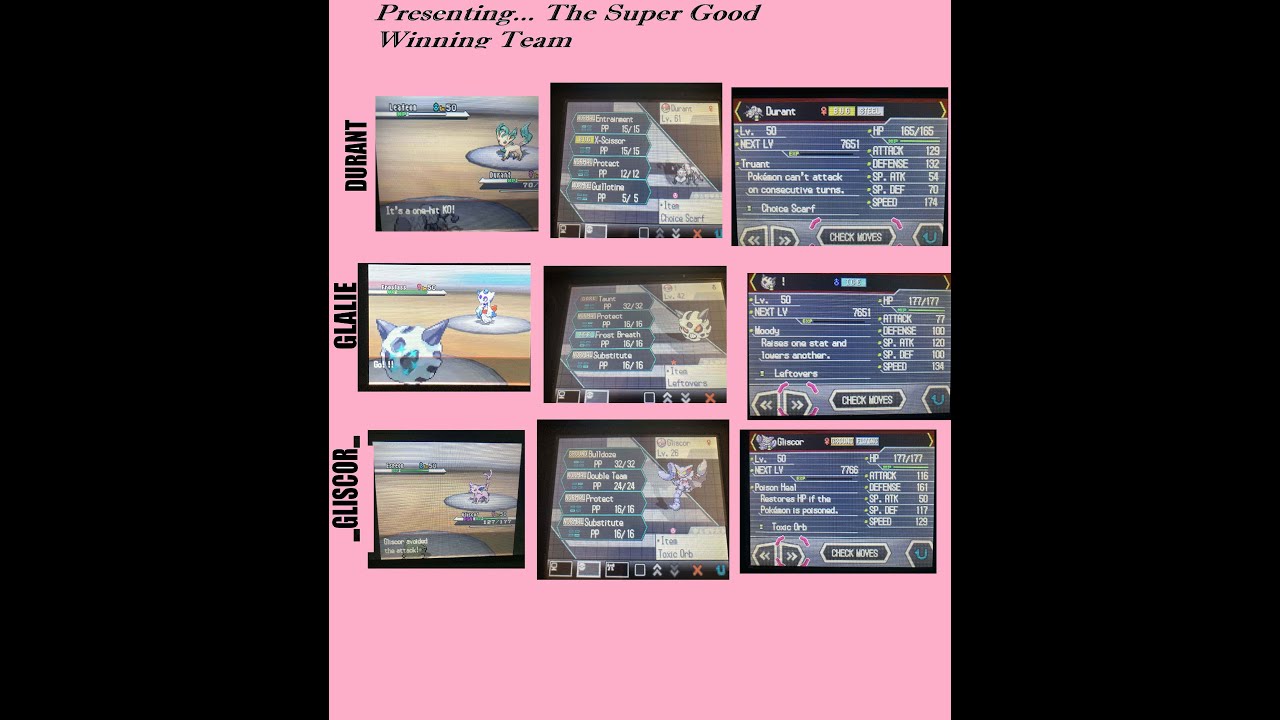 Pokemon White: Battle Subway win streak battles 911-917 - YouTube