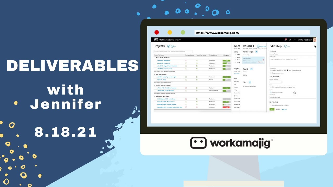 Workamajig Tutorial on Deliverables - YouTube