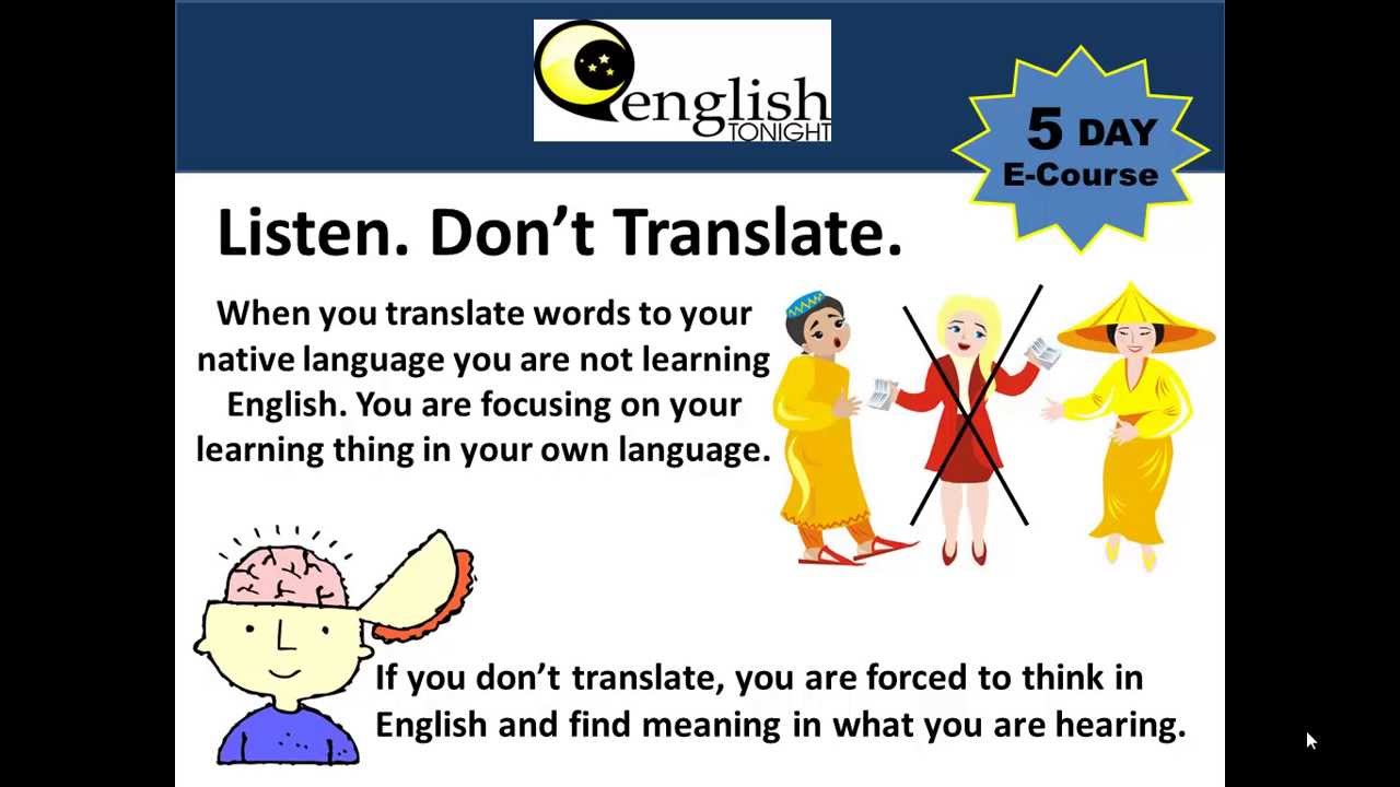 Day 2: Learn to Speak & Understand English Fast E-Course - YouTube