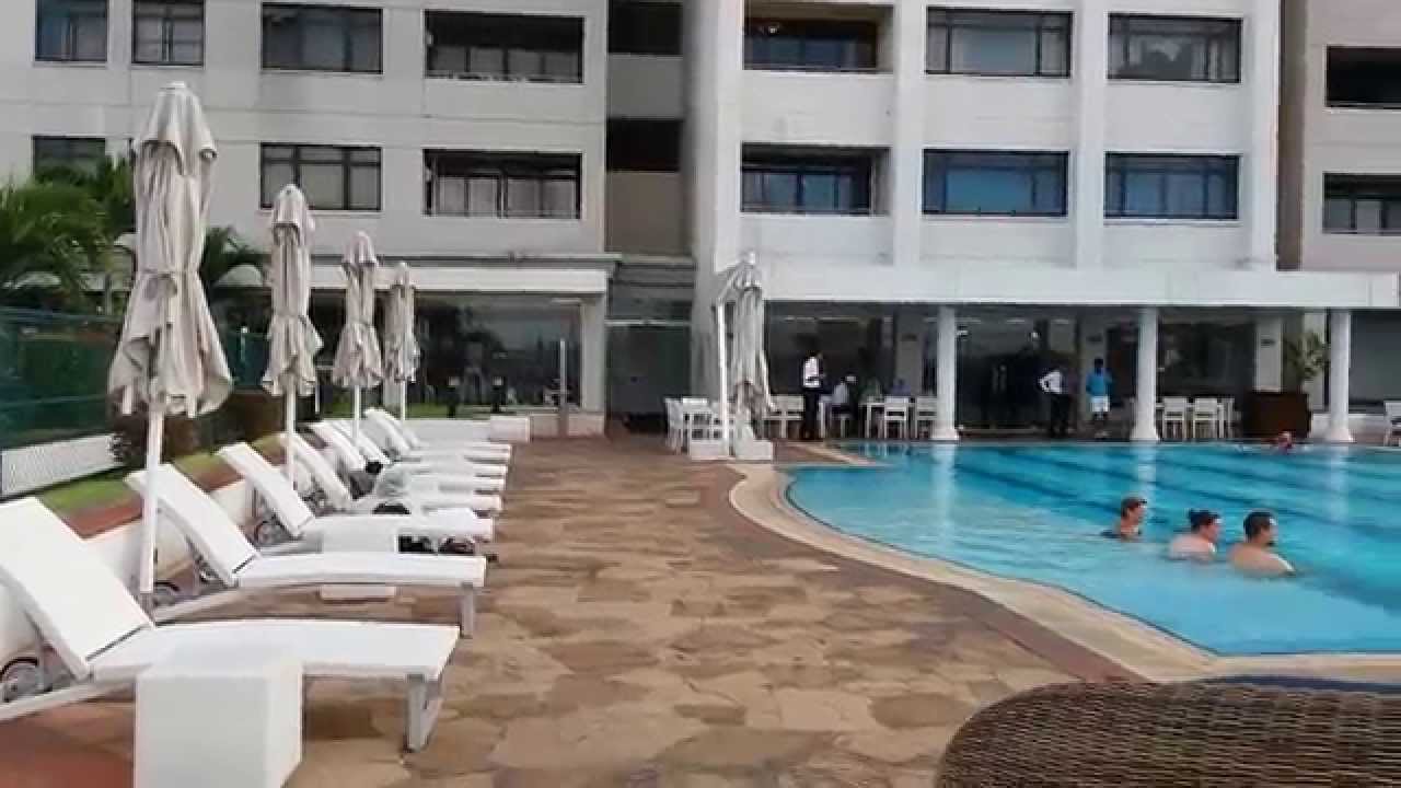 Poolside at the Hilton Residences, Colombo, Sri Lanka - YouTube