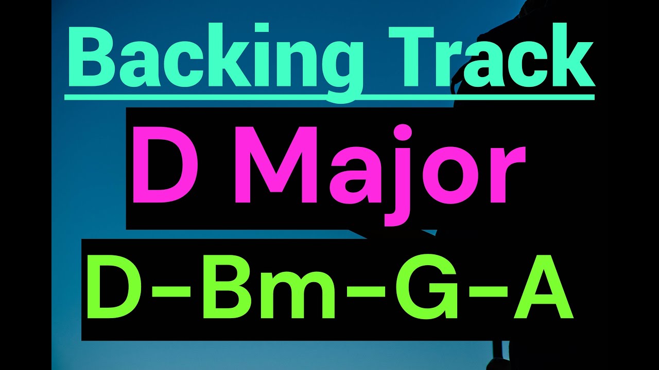 Pop Rock BACKING TRACK D Major | D-Bm-G-A | 90 BPM | Guitar Backing ...