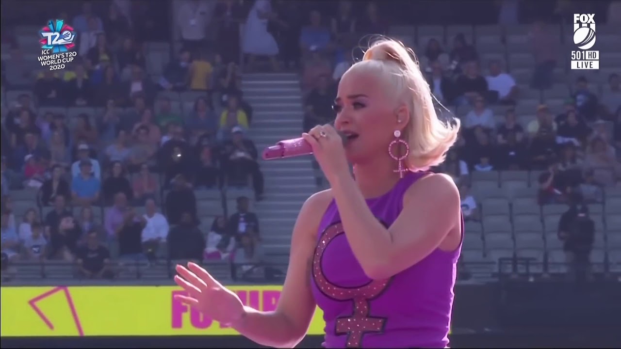 KATY PERRY show en T20 Cricket World CUP 2020 - YouTube