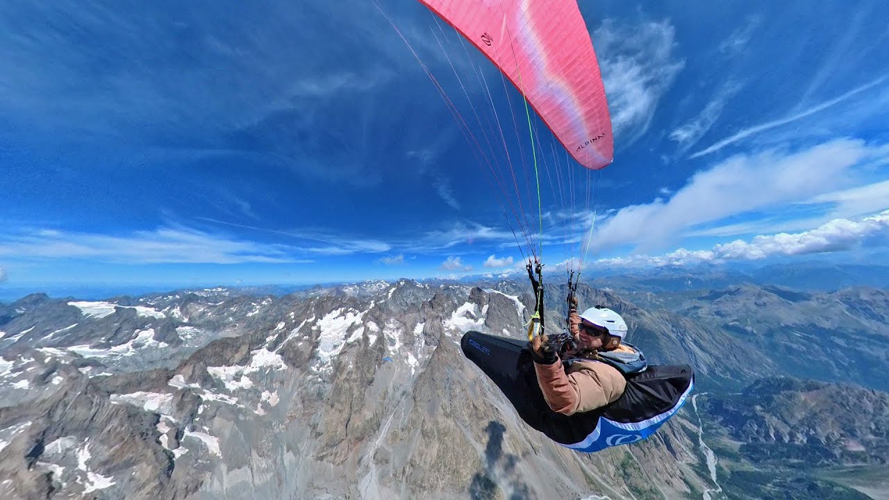 FLYING HIGH (4K) - a paragliding short / 4500m above the Écrins - YouTube