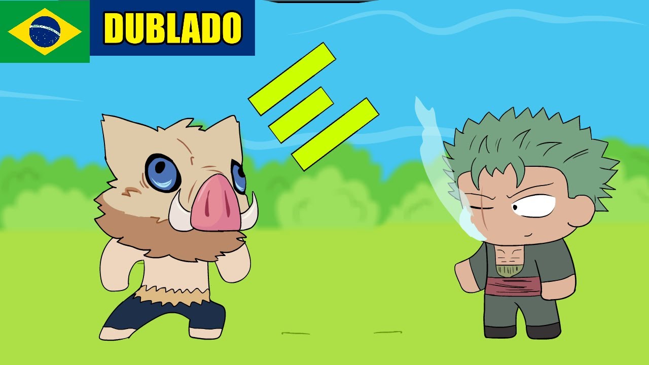 Inosuke se encontrando com Zoro Dublado - Verso Fruits 2 #17 - YouTube