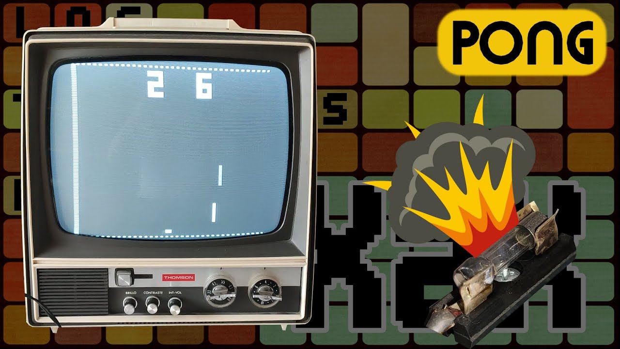 TV Thomson con Pong incorporado #3: reparación modelo más nostágico ...