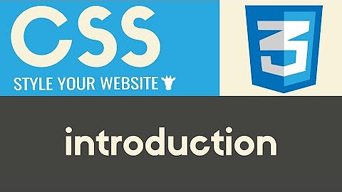CSS - Style Your Website | Tutorial - YouTube