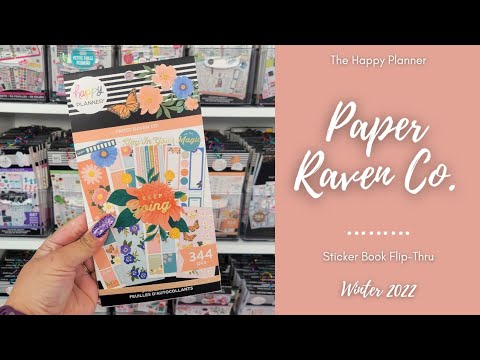 Paper Raven Co | Sticker Book Flip-Thru | The Happy Planner | Winter ...
