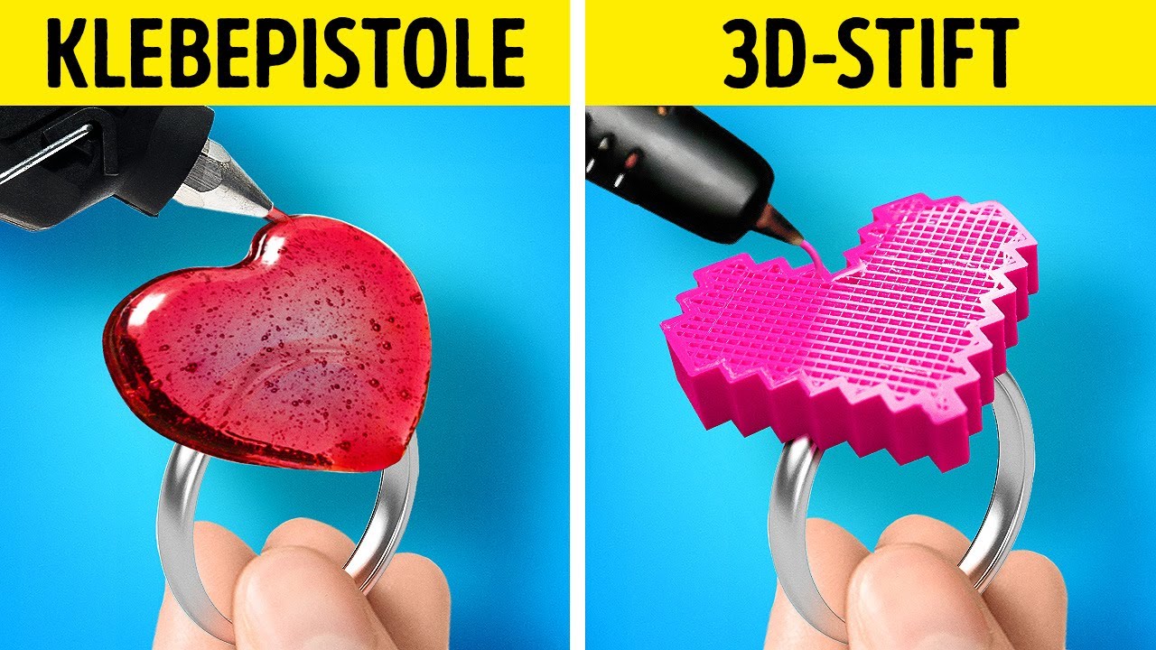 HEIẞKLEBER VS 3D-STIFT! | Kunterbunte Basteleien Und DIY-IDEEN - YouTube
