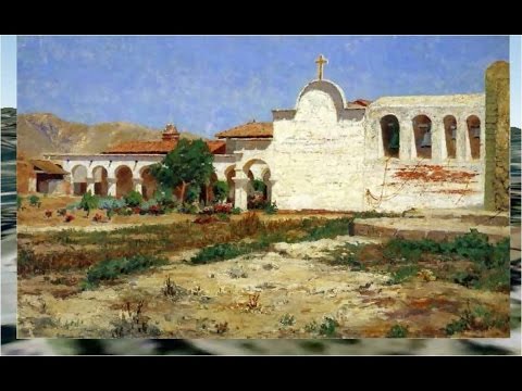 Geocoded paintings of California Fly-through - YouTube