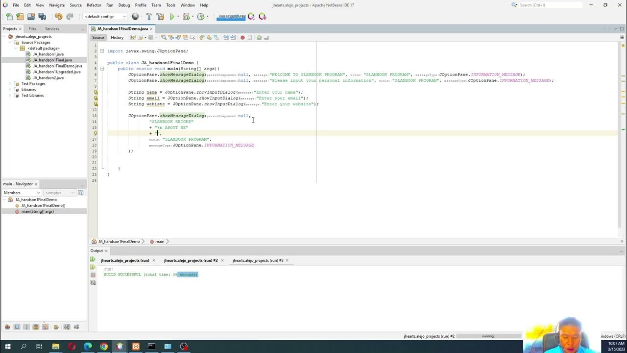 Java connects MySQL (A simple slam book program) - YouTube