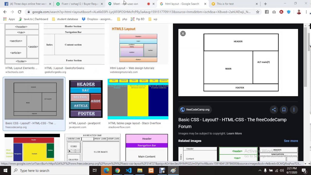 html layout - YouTube