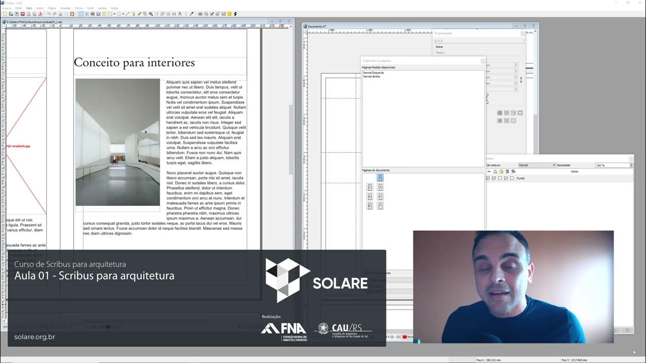 Aula 01 - Scribus para arquitetura #1 - YouTube