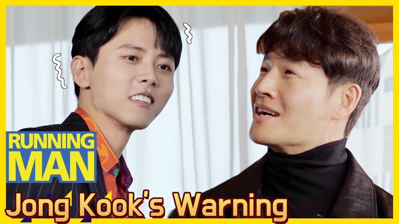 Joo Woo Jae is terrified by Kim Jong Kook's warning l Running Man Ep ...
