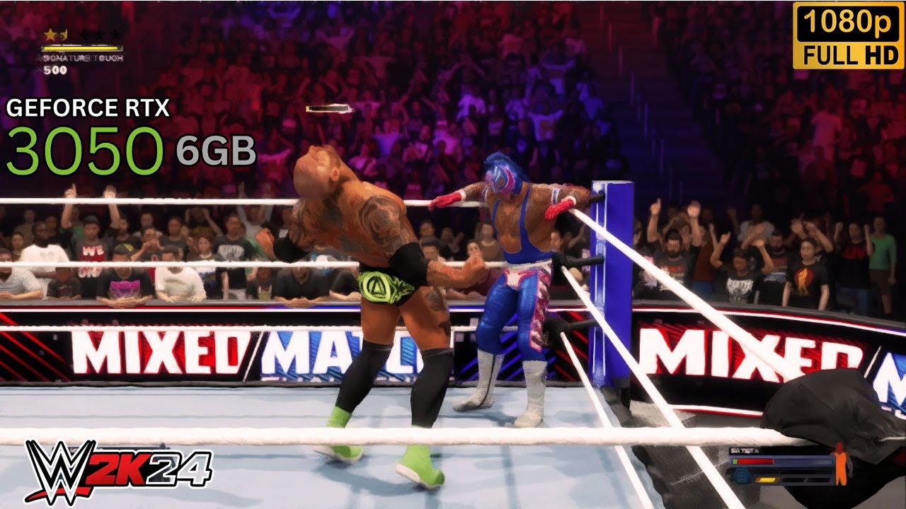 WWE 2K24 - Rey Mysterio vs. Batista | Table and Ladder Match | RTX 3050 ...