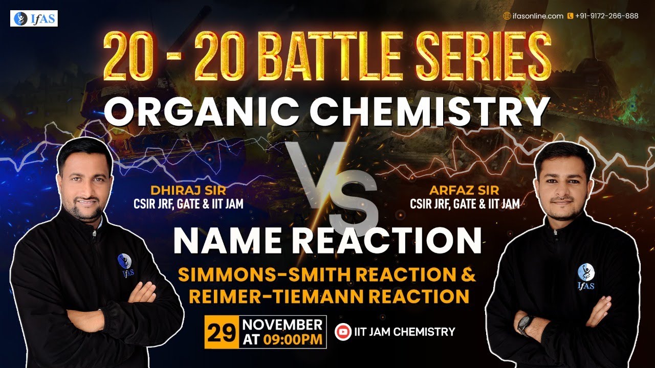 Simmons-Smith reaction& Reimer-Tiemann reaction | IIT Jam Chemistry ...