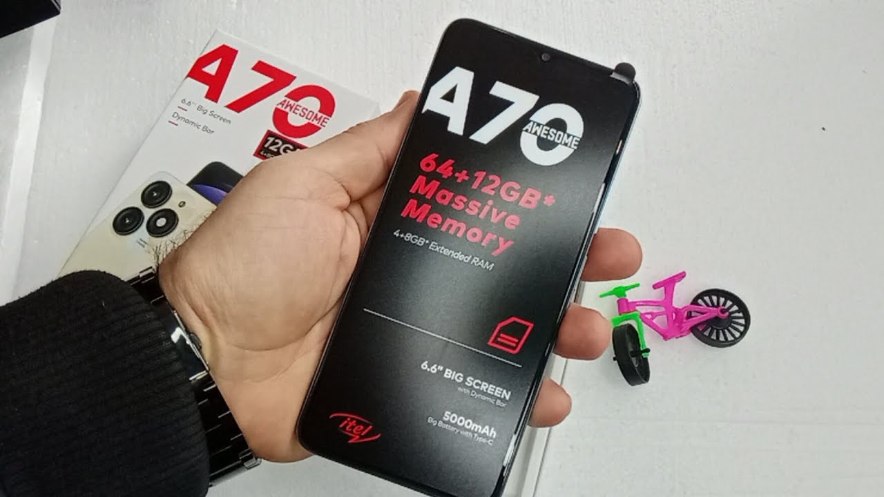 Unboxing itel A70 , Review, test camera, price , fiche technique - YouTube