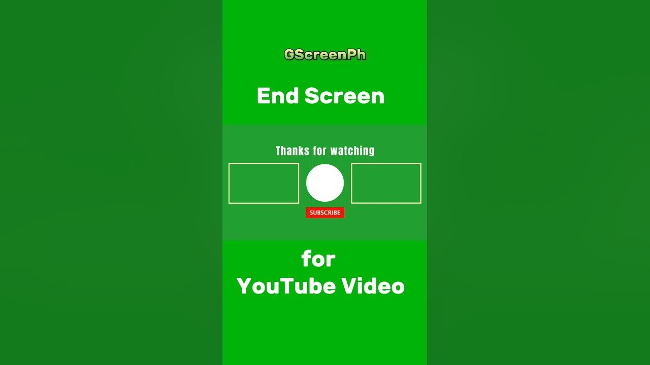 Green screen for YouTube video | Chroma Key | Green Screen | End Screen ...