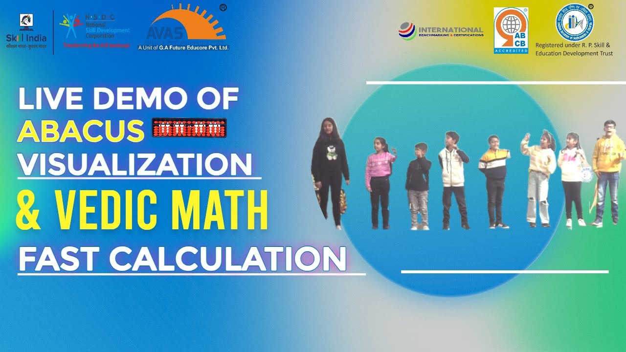 LIVE DEMO OF ABACUS VISUALIZATION & VEDIC MATH FAST CALCULATION - YouTube