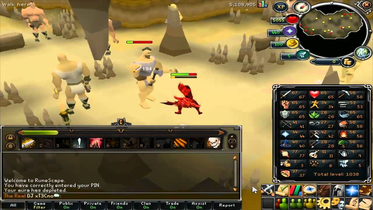 playing the runescape combat evolution beta - YouTube