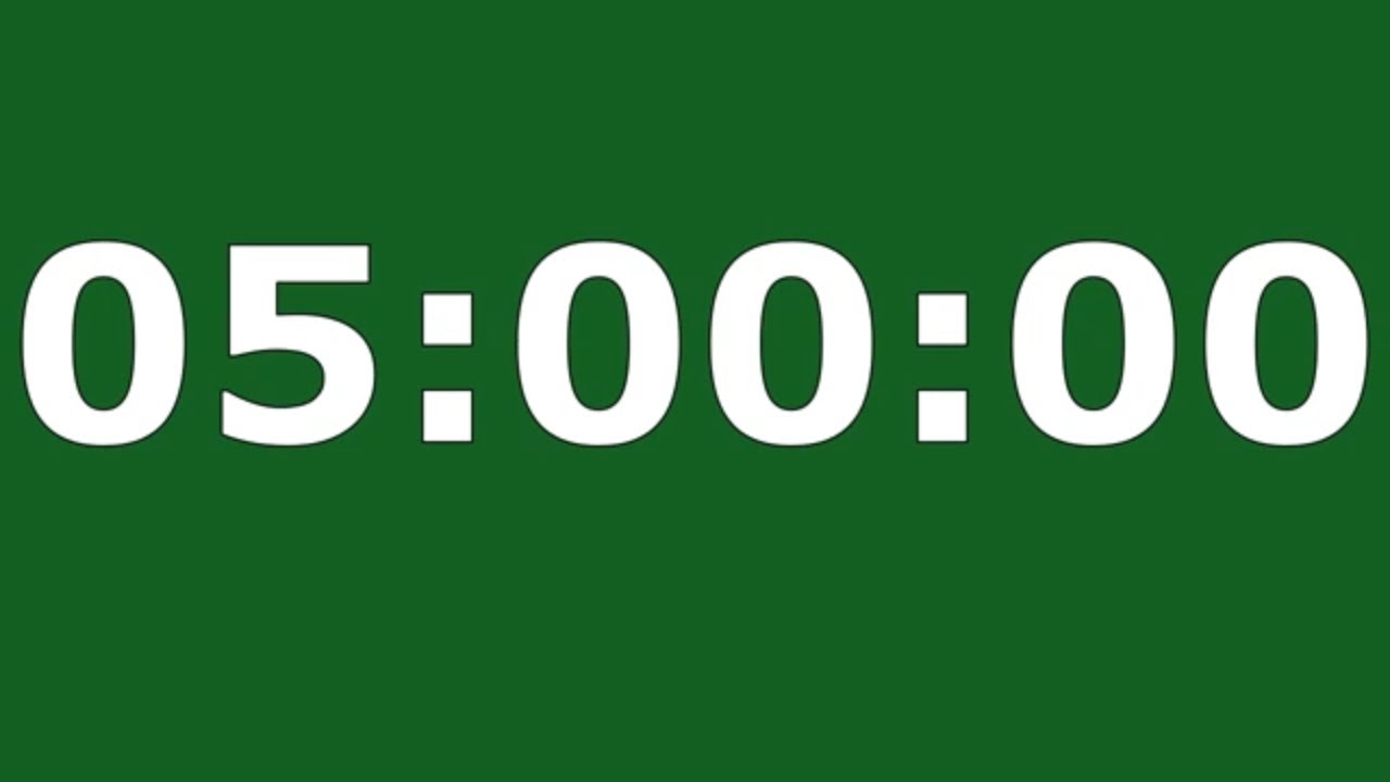 5 Hours Dark green Timer - YouTube