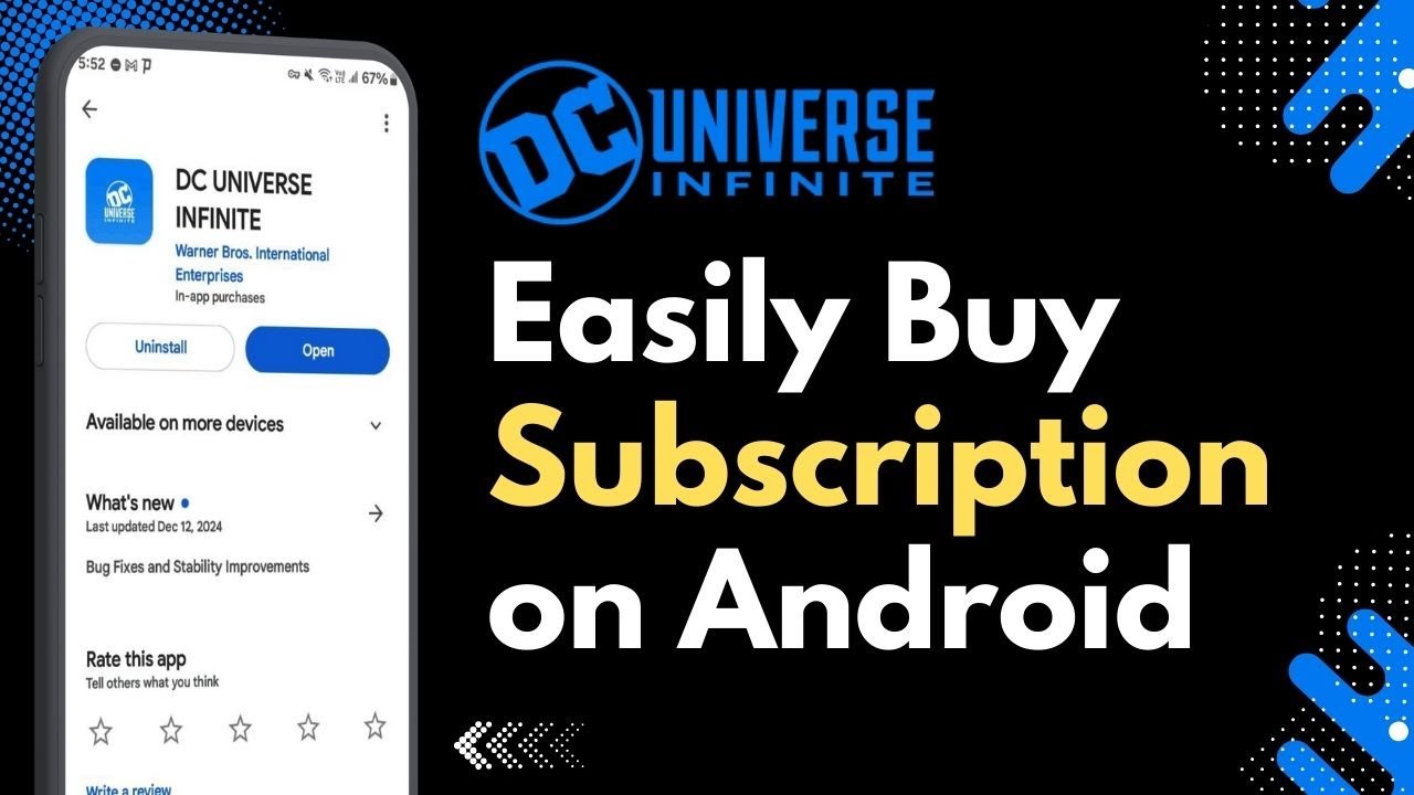 How to Buy DC UNIVERSE INFINITE Subscription on Android ! - YouTube