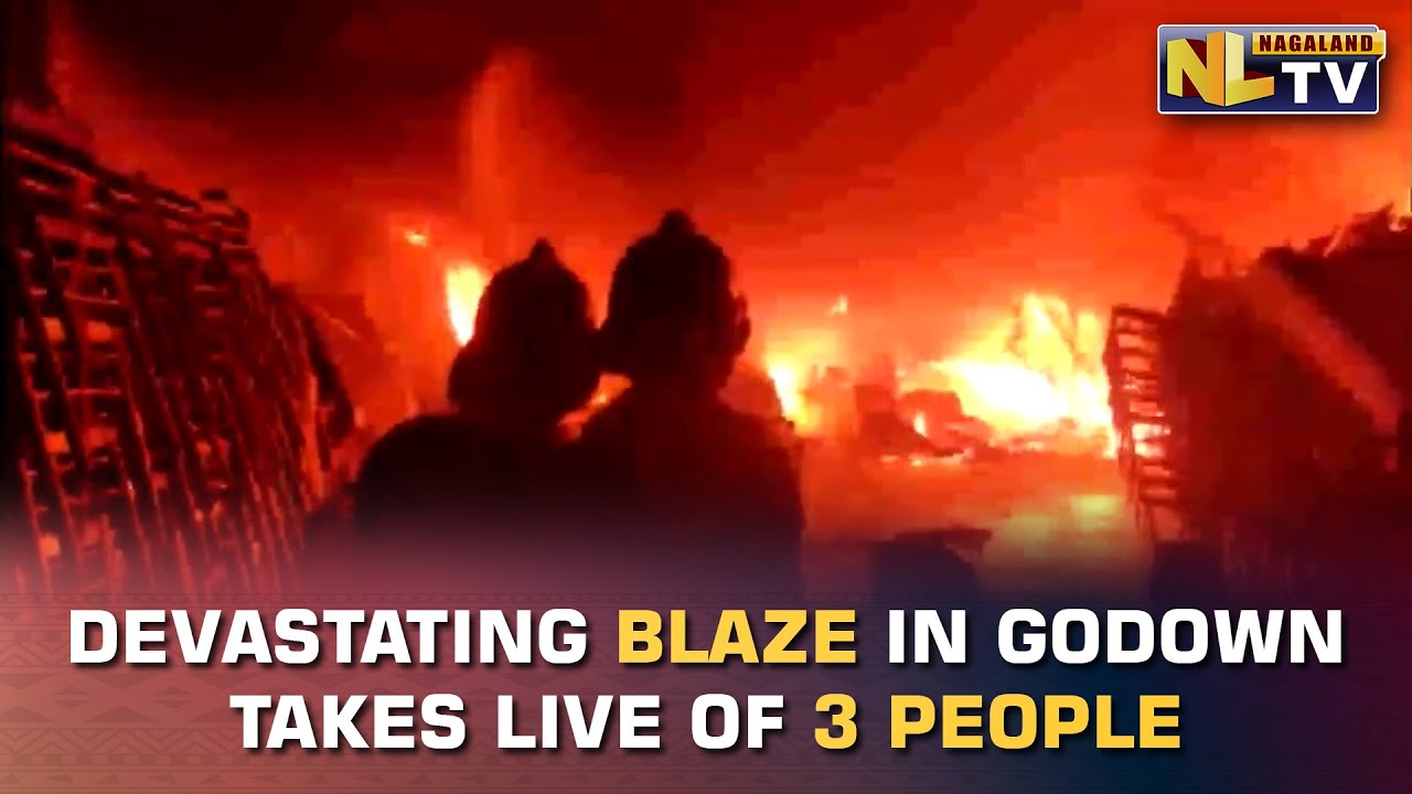 3 DEAD IN MASSIVE FIRE AT DECORATION MATERIAL GODOWN - YouTube