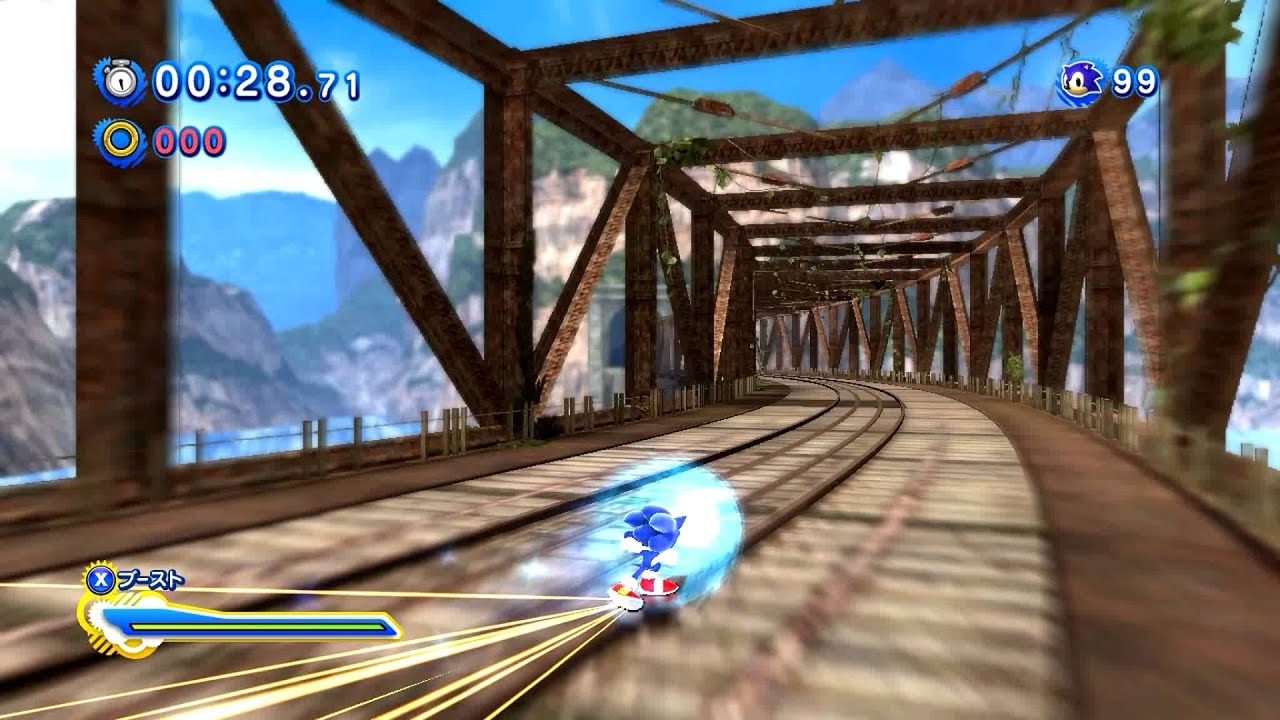 Sonic Generations Radical Train Speed Run (w/skills) - YouTube