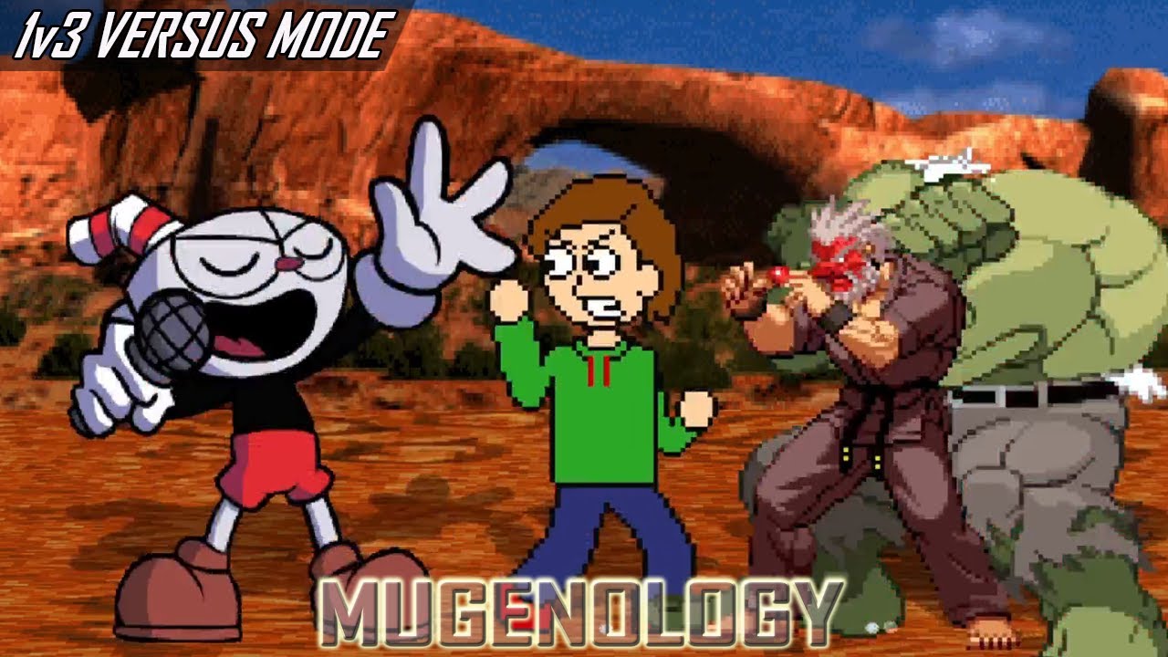 Cuphead (FNF) vs Boris Anderson, Maestro, Mr. Karate (CvS) - 1v3 Versus ...
