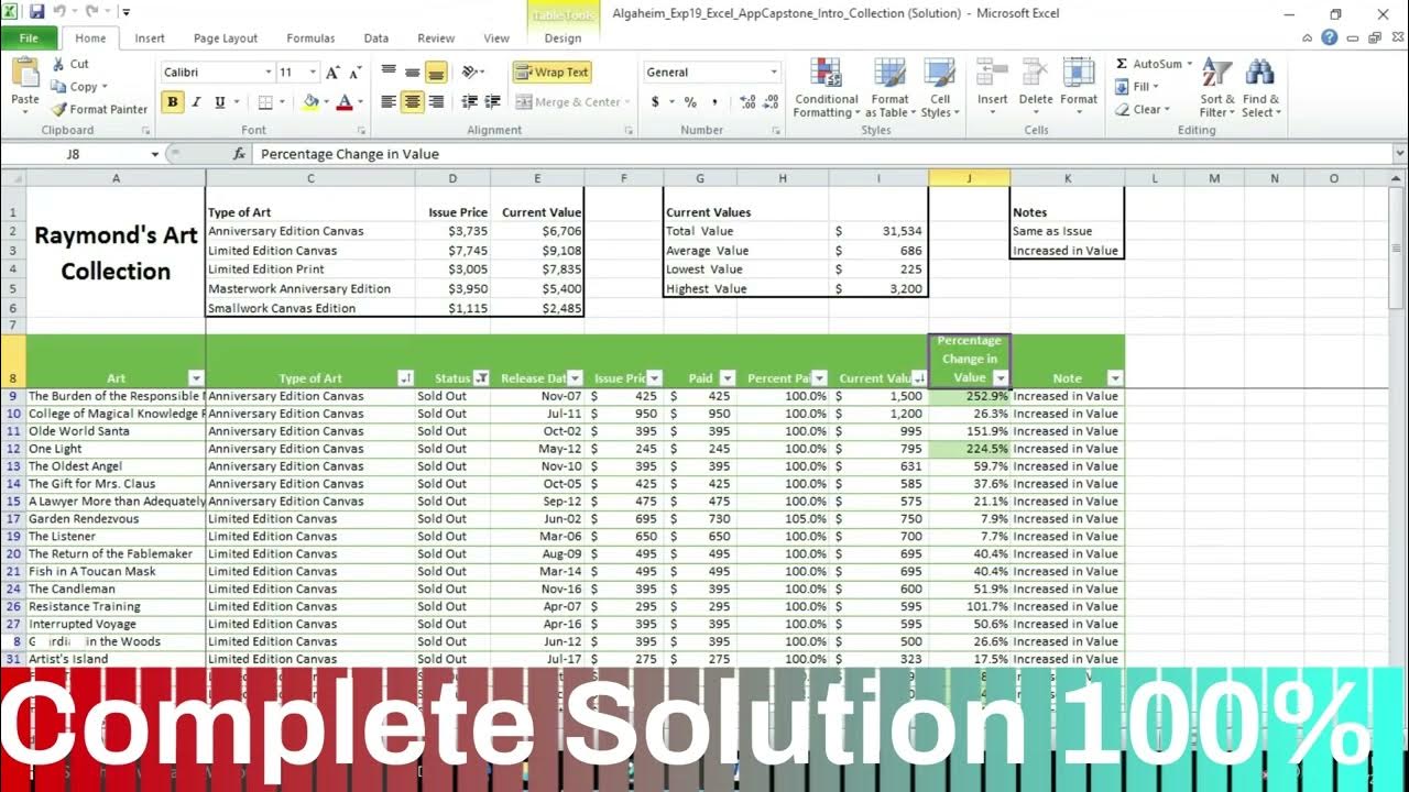 Exp19 Excel AppCapstone Intro Collection - YouTube