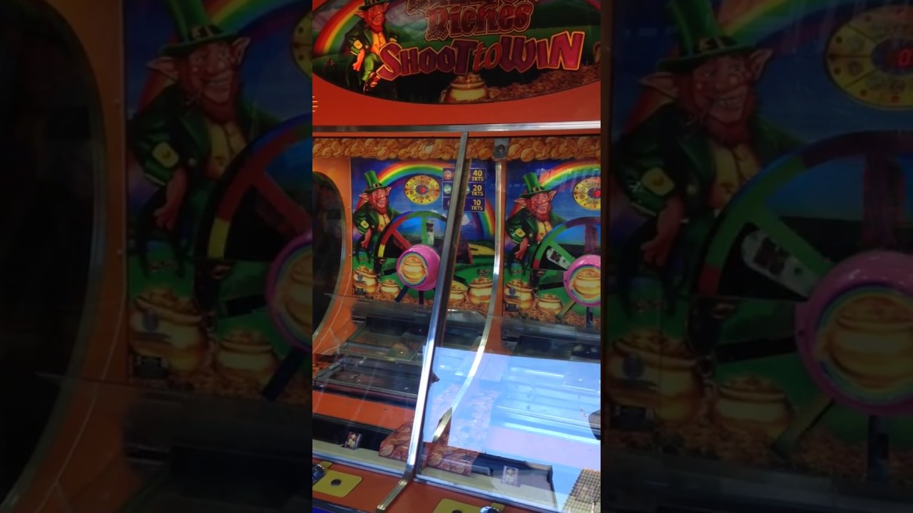 harry levy rainbow riches shoot to win coin pusher - YouTube