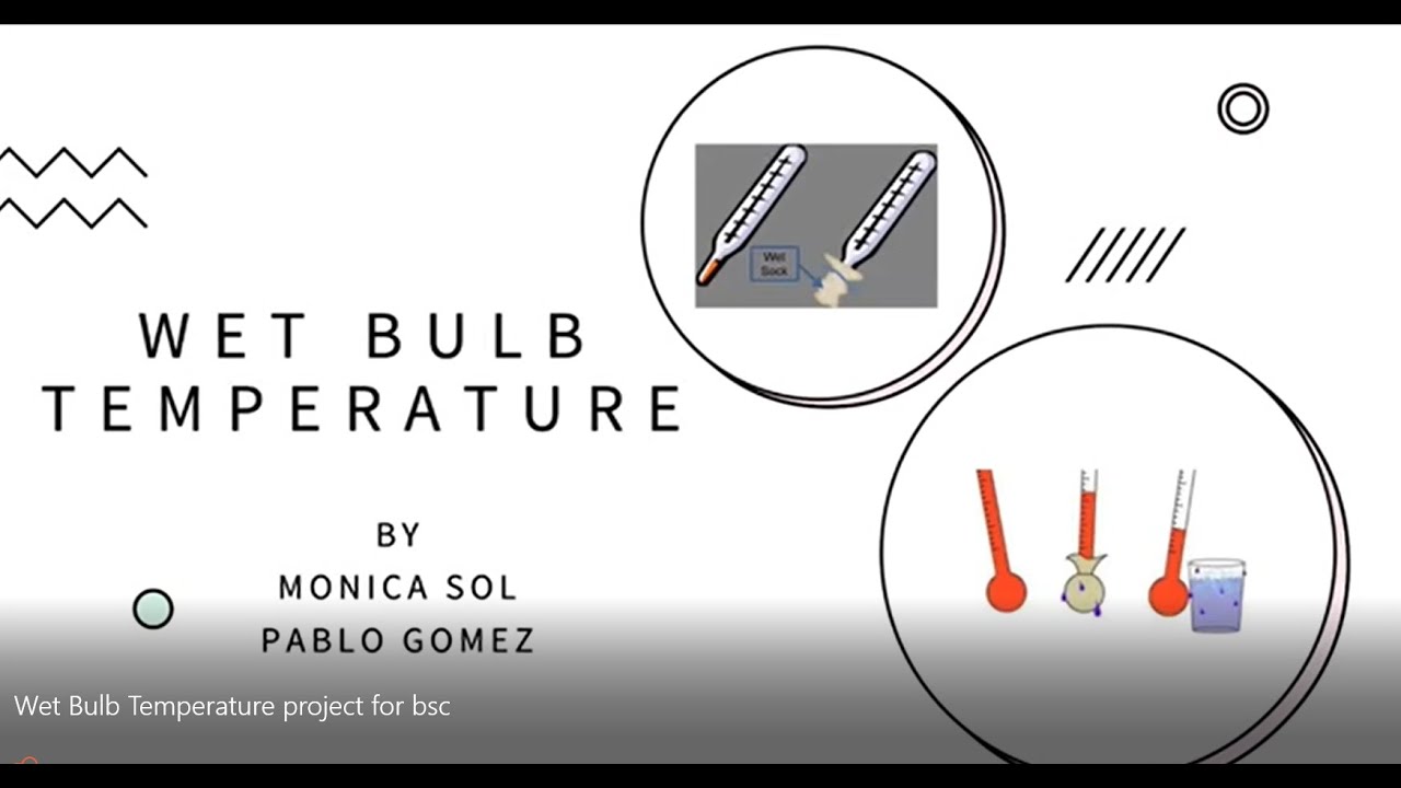 Wet Bulb Temperature project for bsc - YouTube
