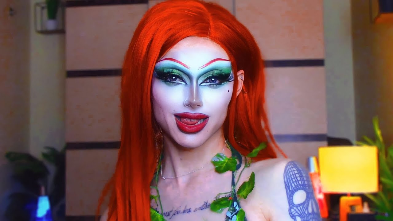 POISON IVY - Drag Queen Makeup Tutorial (MtF cosplay) - YouTube