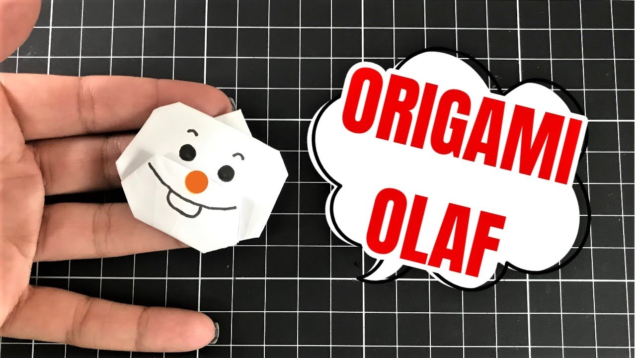 diy: origami olaf frozen | cri4rt & crafts - YouTube