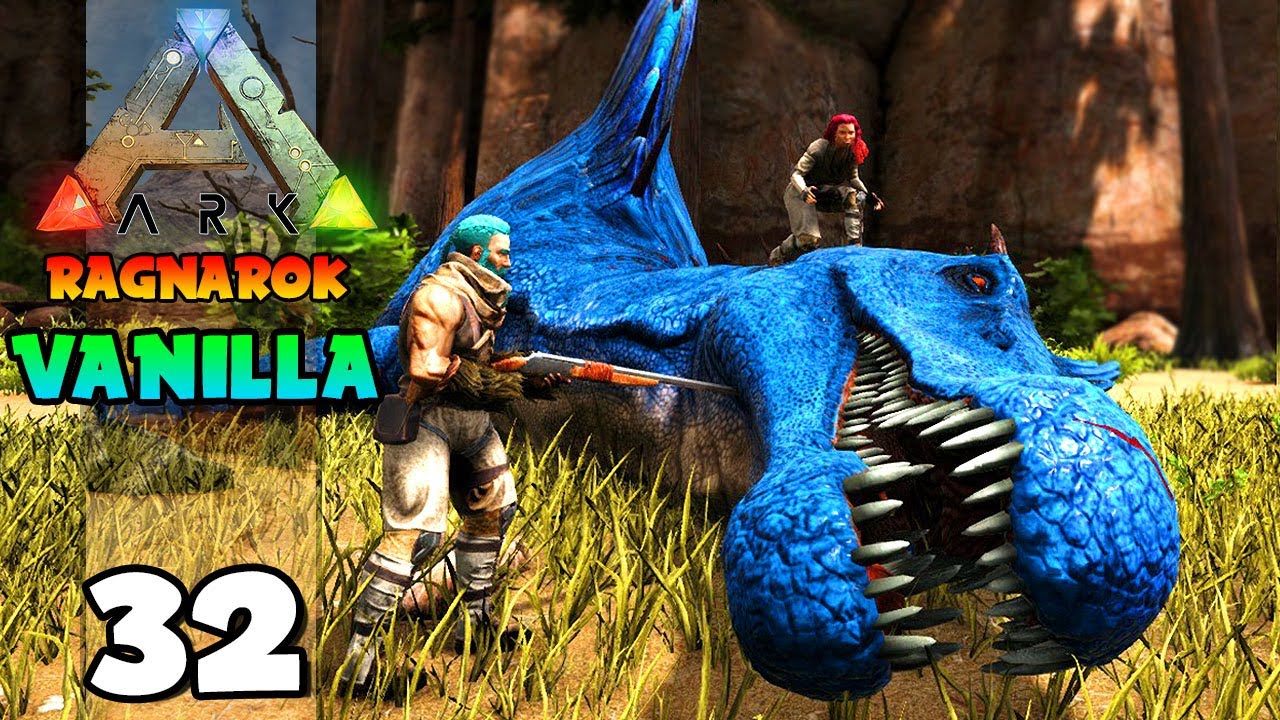 SUPER SPINO AZUL NÍVEL MUITO ALTO!!! ARK: RAGNAROK (VANILLA) 32 - YouTube