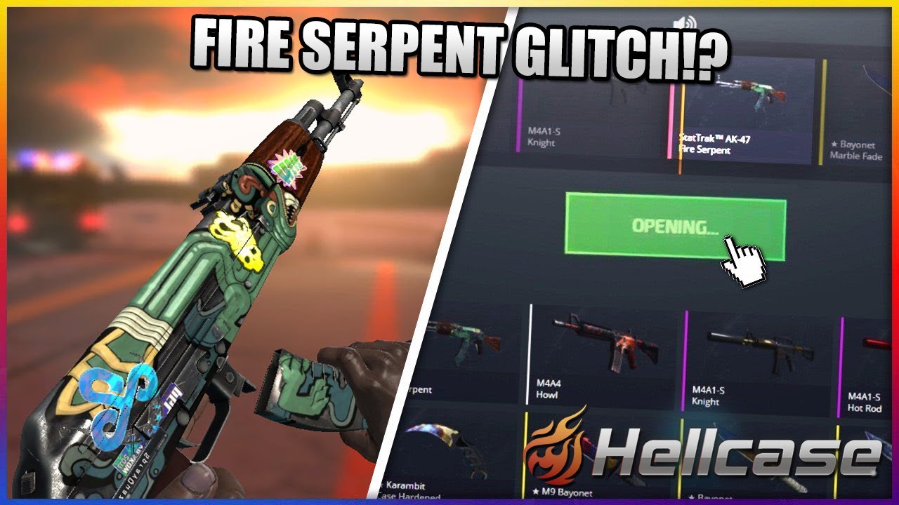 HELLCASE GLITCH!? - FIRE SERPENT WIN (GONE WRONG) - YouTube