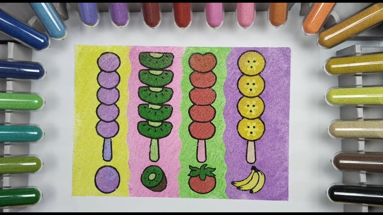 5 AMAZING Fruit Tanghulu Sand Painting Designs You Need to Try - YouTube