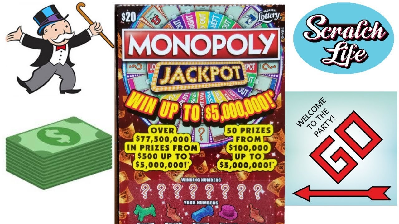 The Infamous!!! $20 Monopoly Jackpot Scratch Off Ticket | Florida ...