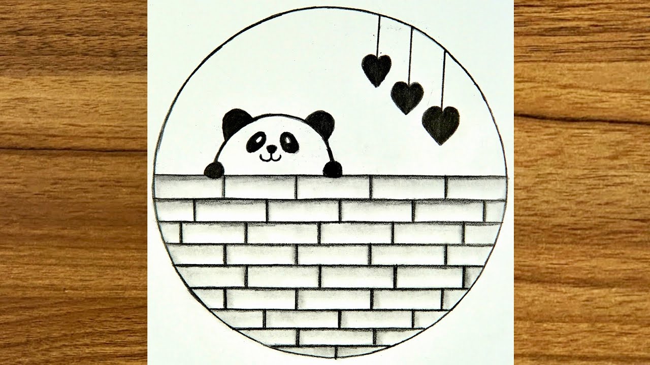 Circle drawing | panda drawings | easy circle drawing | easy circle ...