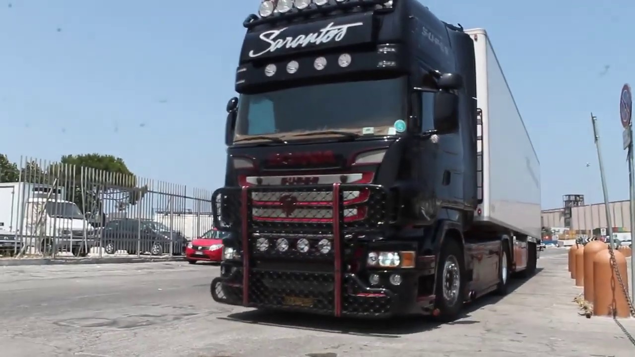 Scania HURRICANE-R "Sarantos" Amazing Sound V8 Power - YouTube