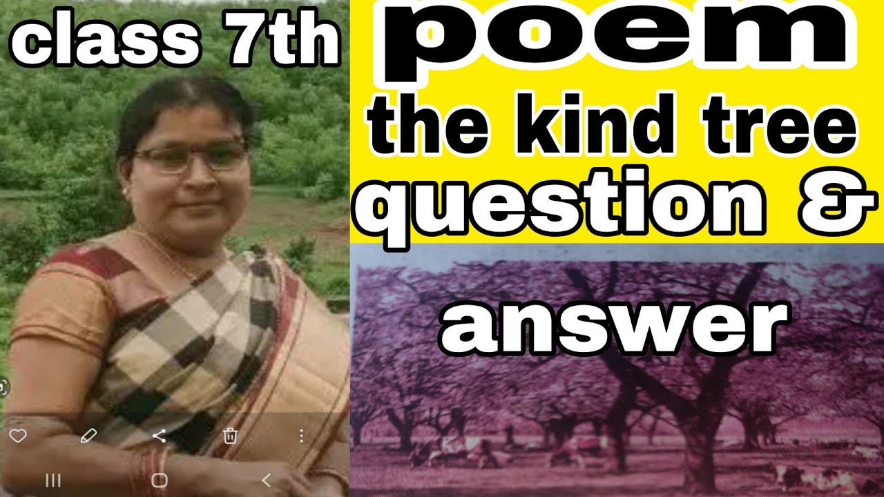 class7 english the kind tree || the kind tree poem #poem #english - YouTube