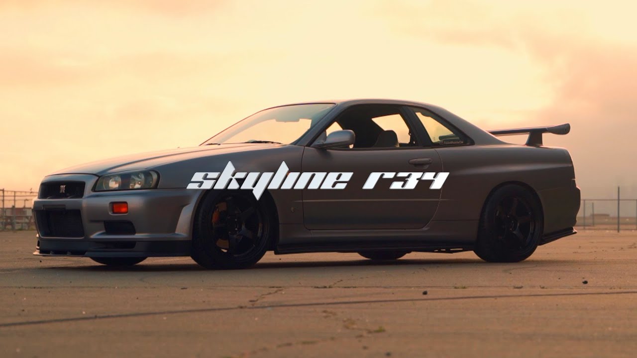 INSANE Gunmetal Skyline R34 GT-R Vspec | HD - YouTube