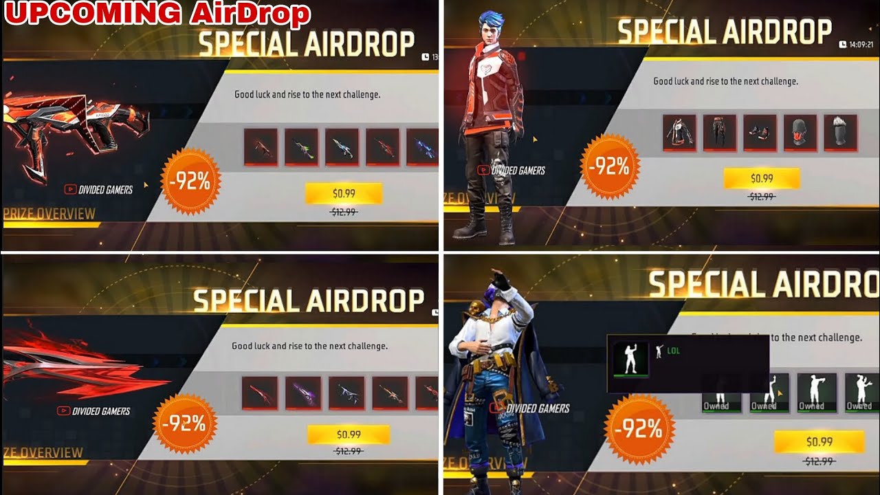 free fire upcoming special airdrop free fire Sasta airdrop trick new ...