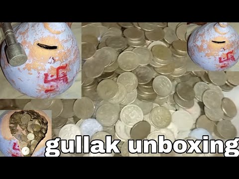 Gullak unboxing video//Finally opening my gullak//7thousand rupees ...